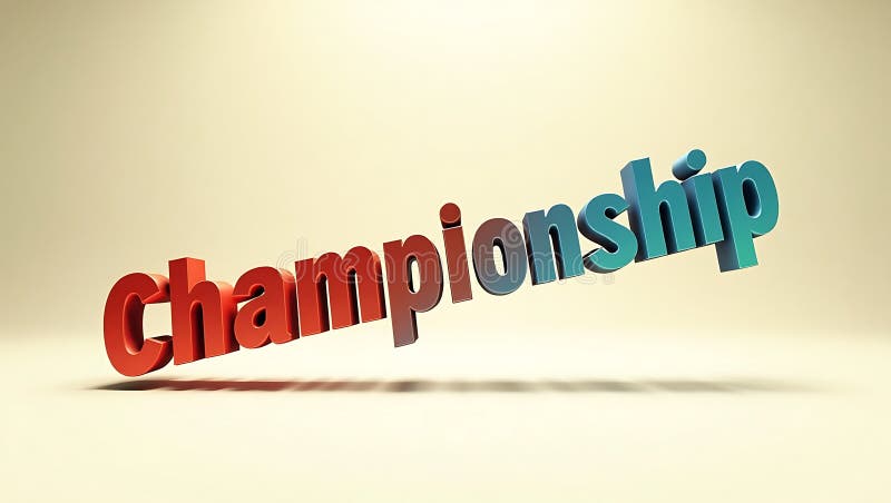 Colorful Typography Showcasing the Word Championship at an Unknown ...