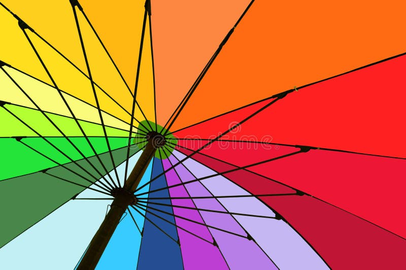 Colorful umbrella. stock image. Image of multicolored - 55669349