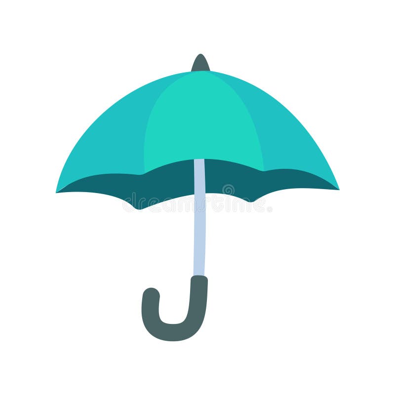 Colorful Umbrella Icon for Rain Protection Open Sun Umbrella Simple ...