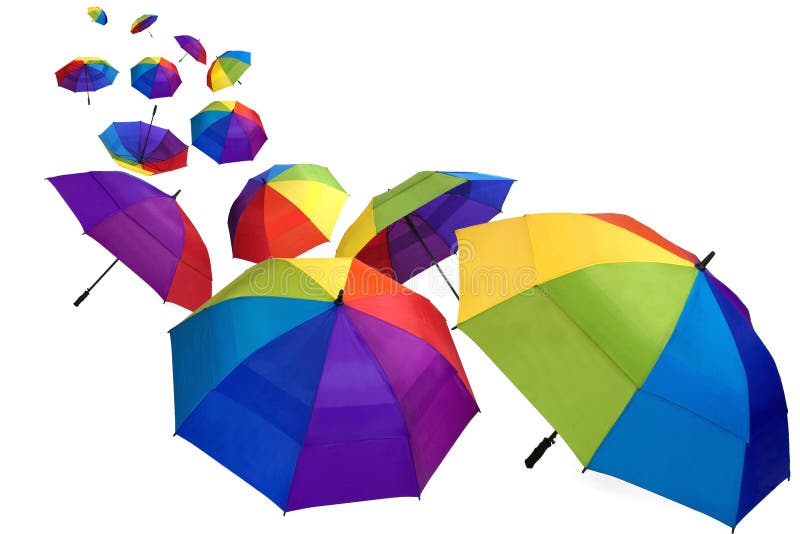 Colorful umbrellas stock photo. Image of purple, folding - 5606490