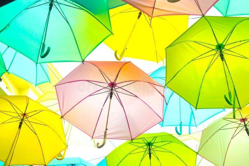 Colorful Umbrellas Background Stock Image Image Of Traditional