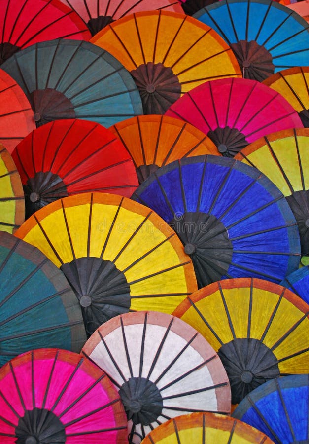 Spanish Colorful Fan Background, Andalusia, Spain Stock Photo - Image ...