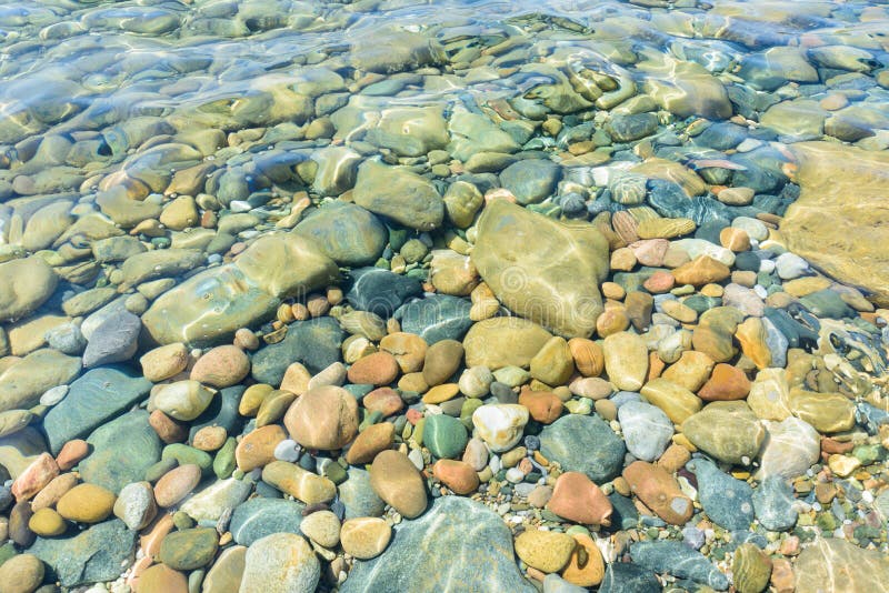 Colorful Underwater Stones stock photo. Image of liquid - 80852806