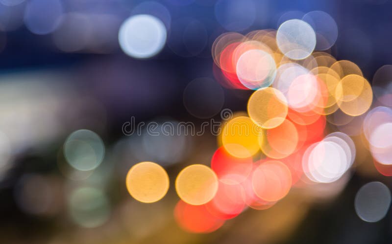 Colorful Unfocused City Night Lights Background Stock Image - Image of ...