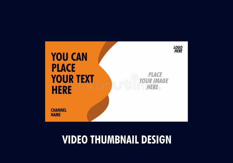 Colorful and Unique Video Thumbnail Stock Vector - Illustration of ...