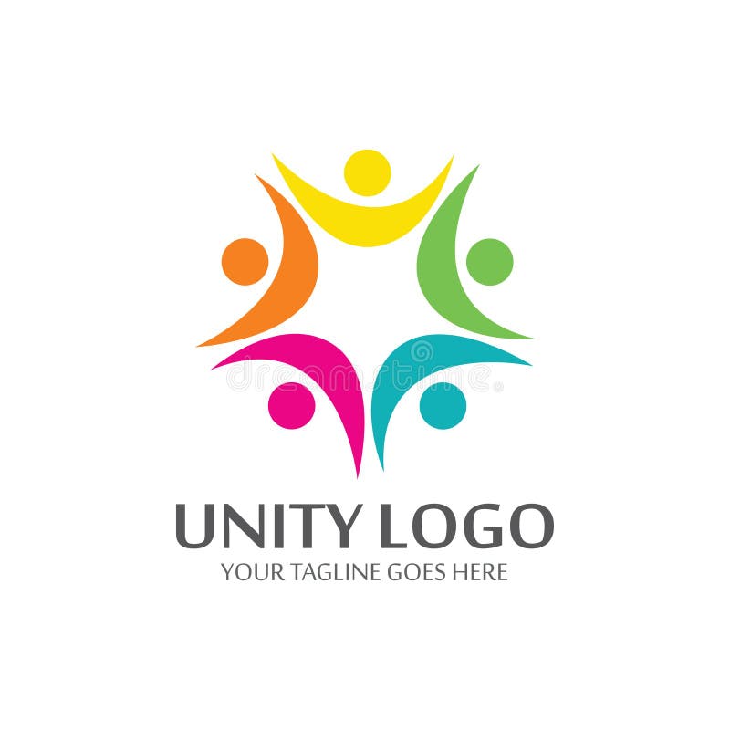 Colorful Unity Concept Logo Icon Vector Template. Stock Vector ...