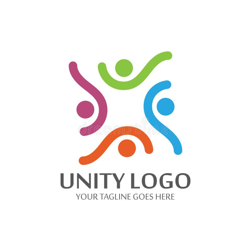 Colorful Unity Concept Logo Icon Vector Template. Stock Vector ...
