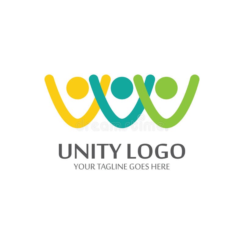 Colorful Unity Concept Logo Icon Vector Template. Stock Vector ...