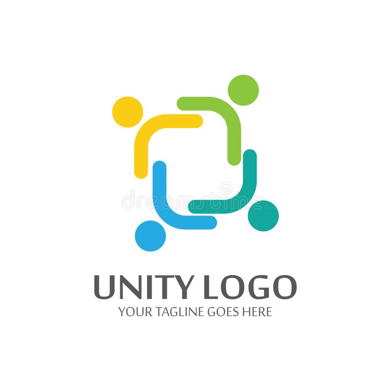 Colorful Unity Concept Logo Icon Vector Template. Stock Vector ...