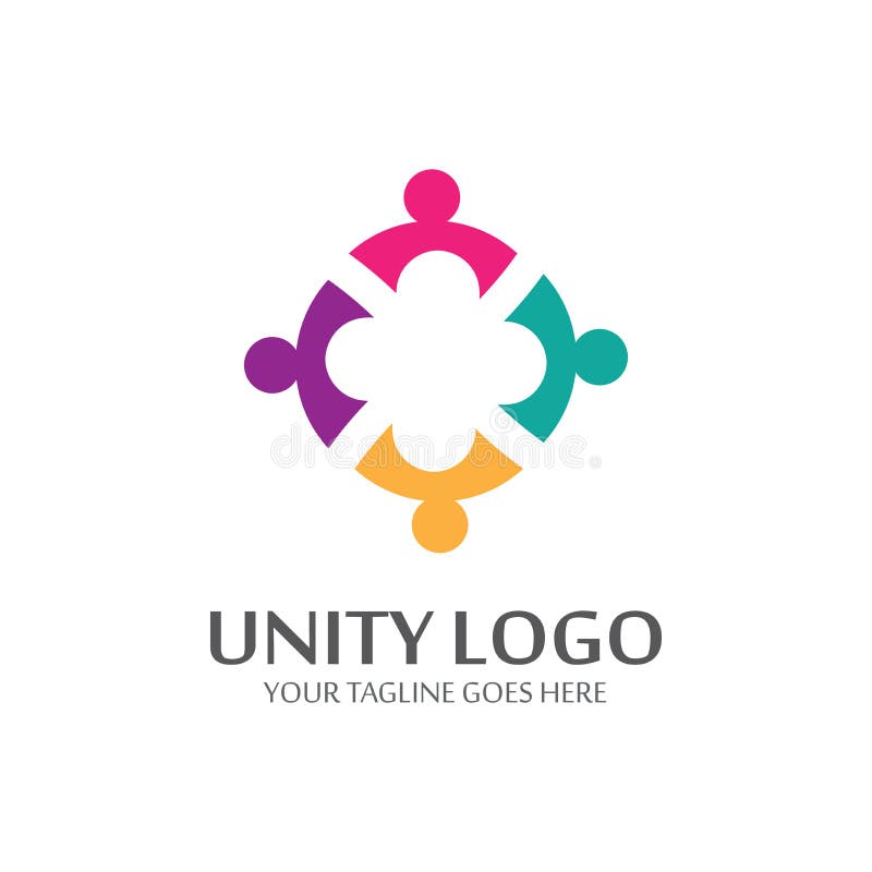 Colorful Unity Concept Logo Icon Vector Template. Stock Vector ...