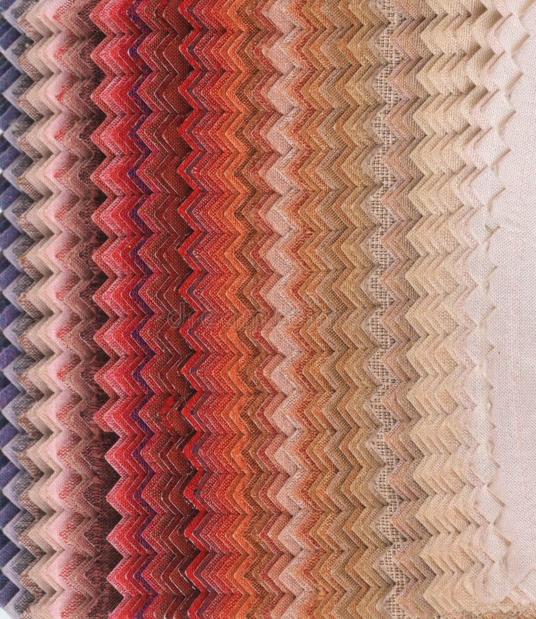 Colorful Fabric Samples in Store Stock Image - Image of shop, furniture ...