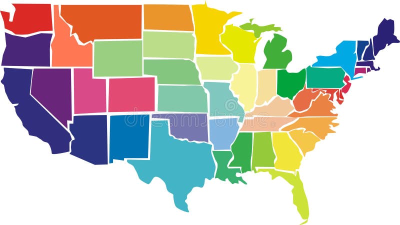 25+ Colorful map usa Free Stock Photos - StockFreeImages