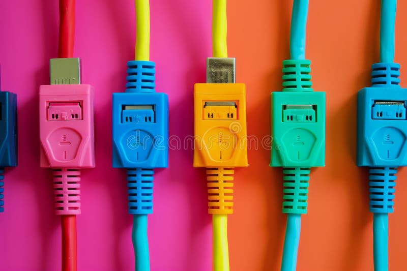 Computer Ports Plugs Stock Illustrations – 29 Computer Ports Plugs ...