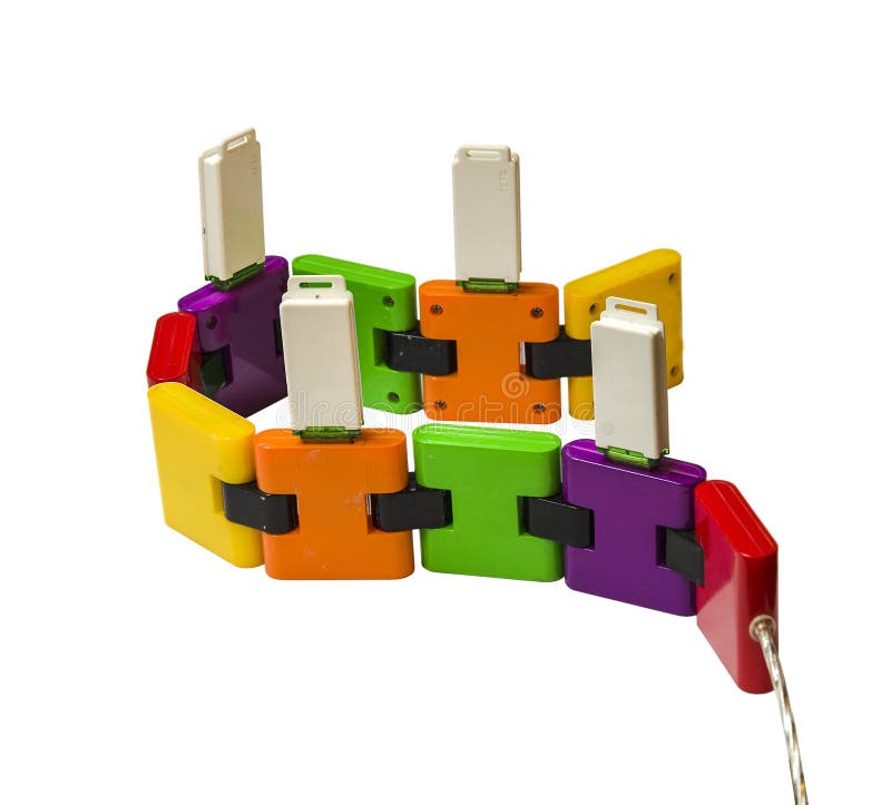 Colorful USB connector stock image. Image of hardware - 49708657
