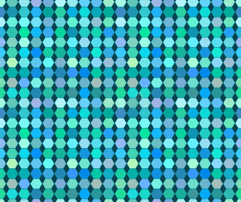 Colorful Varied Hexagon Vector Seamless Pattern Stock Vector ...