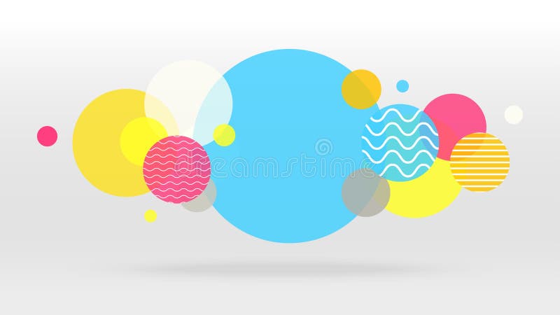 Colorful Circle Template Abstract Vector Background Stock Vector ...
