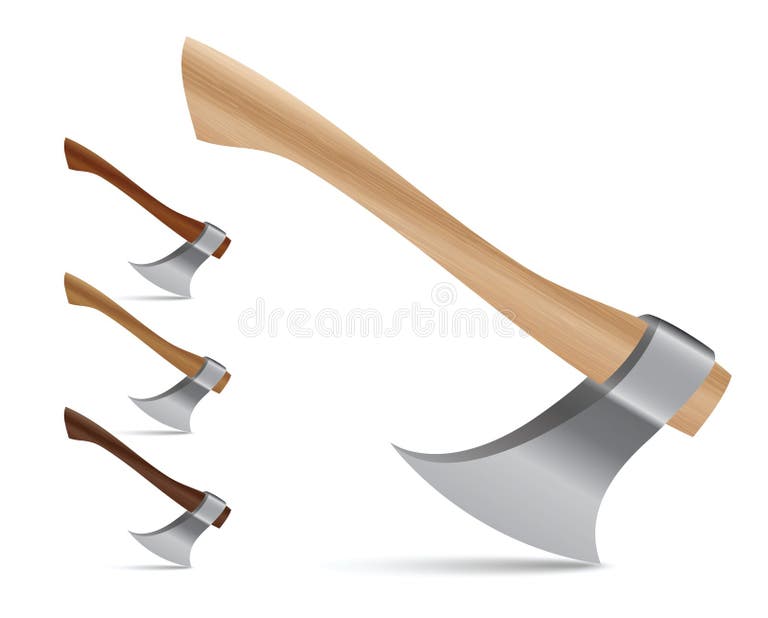 Colorful Vector Ax or Axe Set Stock Vector - Illustration of ...