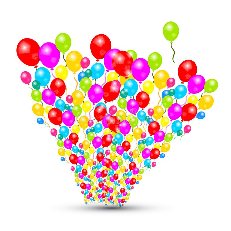 Colorful Vector Balloons Set Stock Vector - Illustration of white, gift ...