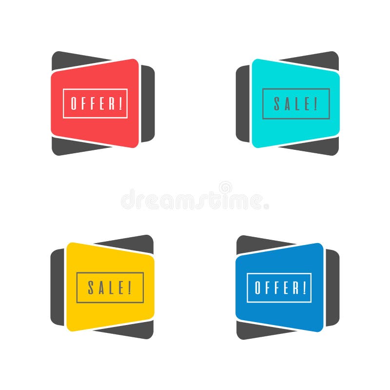 Colorful Modern Offer Design Vector Banners Collections Stock ...