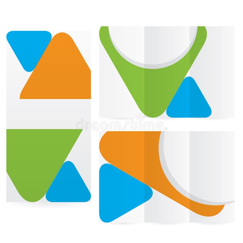 Colorful Vector Brochure Layout Design Stock Vector - Illustration of ...