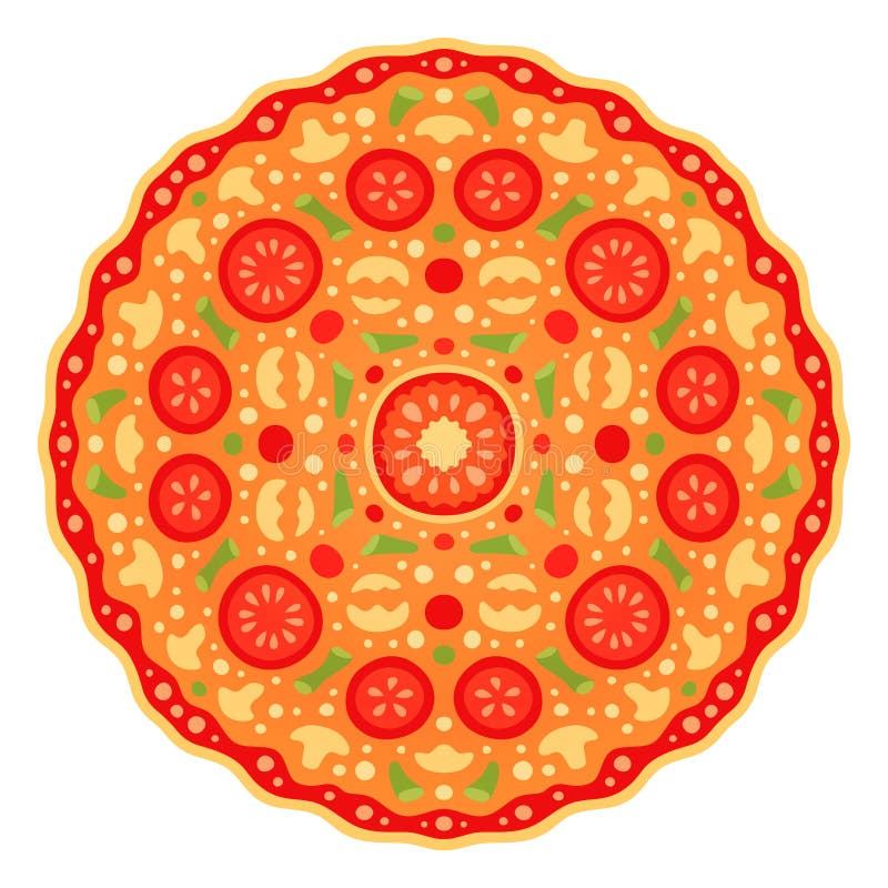 Set of Stylized Pizza stock vector. Illustration of artistic - 36243998