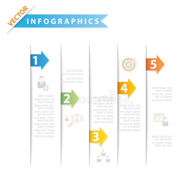 Colorful Vector Design for Workflow Layout Stock Vector - Illustration ...