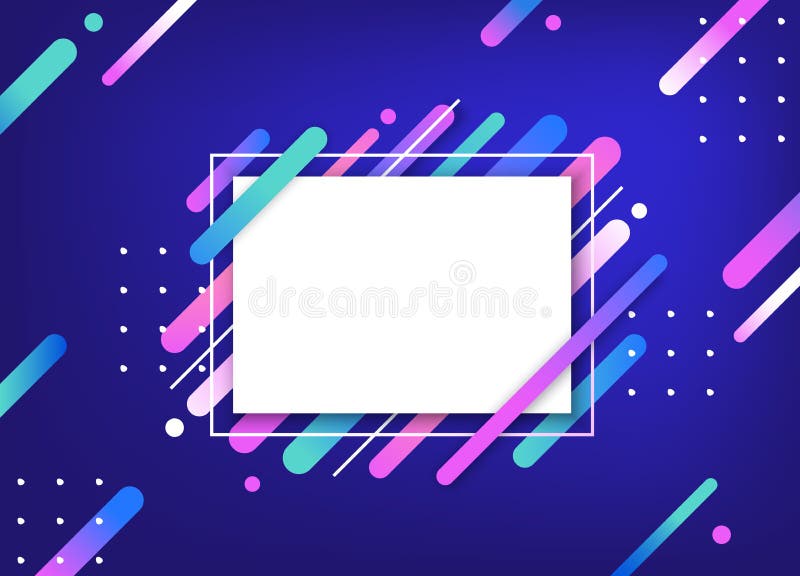 Colorful Vector Frame on Abstract Background. Internet Banner for ...