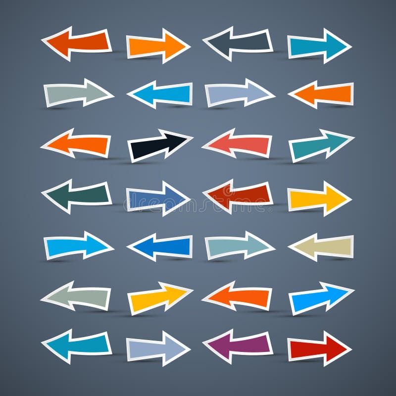 Vector Paper Arrows Stock Illustrations – 20,344 Vector Paper Arrows ...