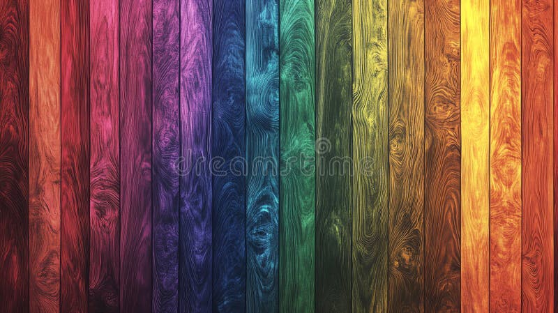 Colorful Vector Pattern Design with Rainbow Spectrum Colors on Yellow ...