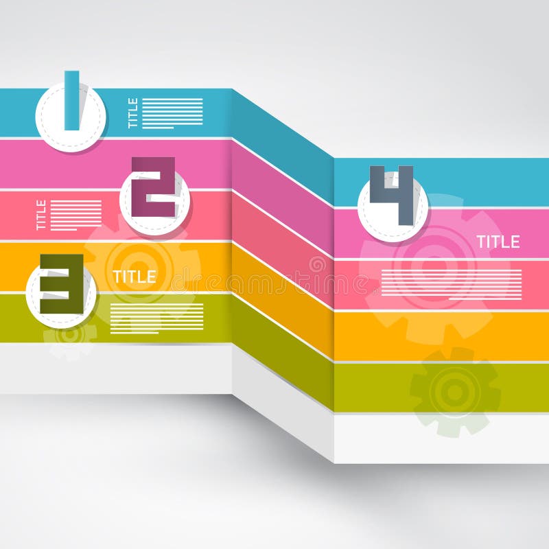 Steps for Tutorial, Infographics Stock Vector - Illustration of paper ...
