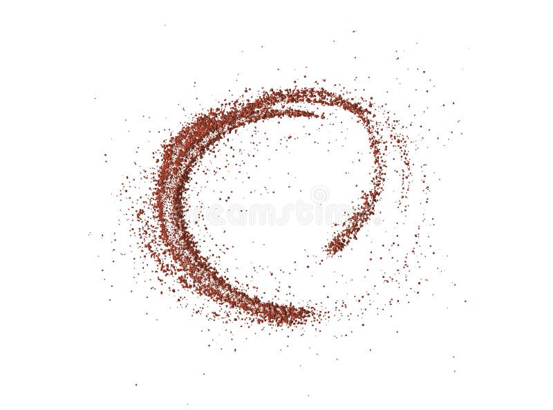 Colorful Vector of Red Chili Powder and Spices Exploding in Dust and ...