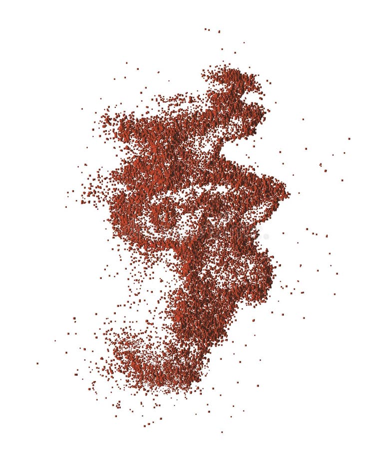 Colorful Vector of Red Chili Powder and Spices Exploding in Dust and ...