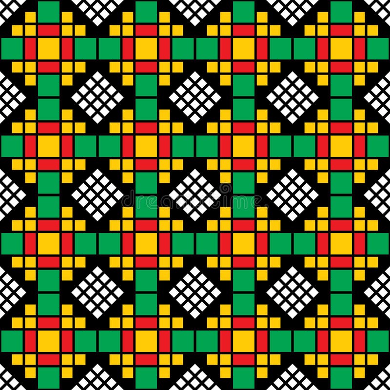 Colorful Vector Ripped Tiles Pattern Background Design Stock Vector ...