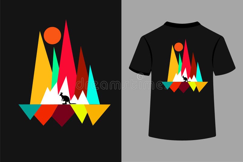 Colorful Vector T-Shirt Design. Stock Vector - Illustration of poster ...