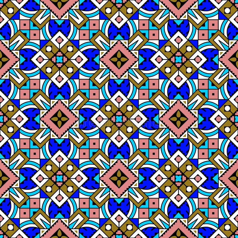 Colorful Vector Tiles Abstract Ripped Background Pattern Design Stock ...