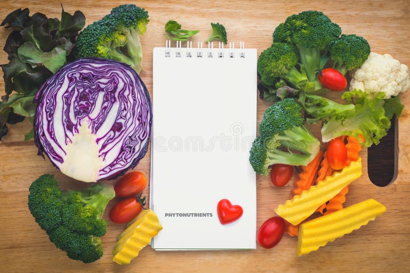 Colorful Vegetables and Paper on Wood Stock Photo - Image of orange ...