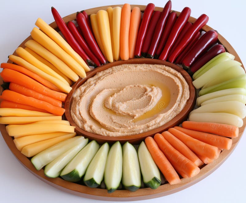 Bagna Cauda with Fresh Vegetables Stock Illustration - Illustration of ...