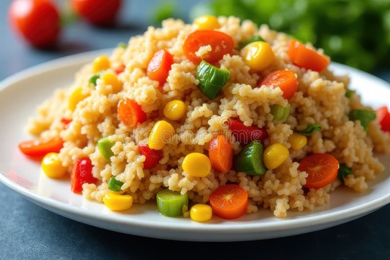Veggie Fried Rice Masterpiece Stock Illustrations – 5 Veggie Fried Rice ...