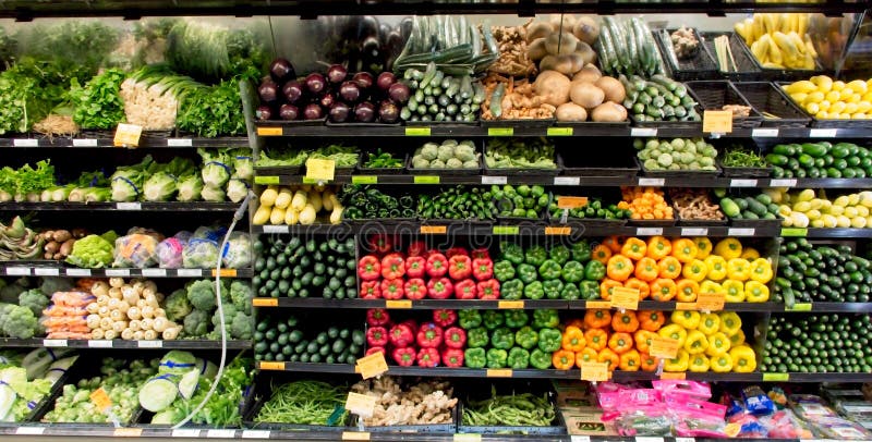 Colorful Veggies on Display Editorial Stock Image - Image of produce ...