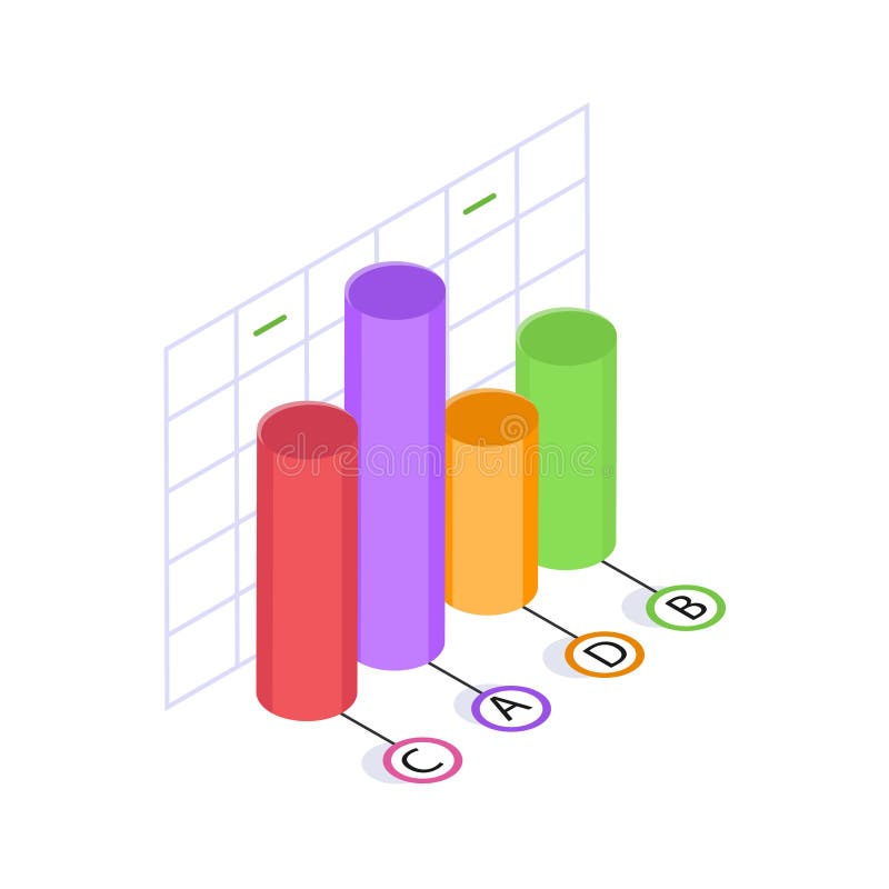 Colorful Vertical Bars Labeled with Percentages for Data Comparison ... Colorful Vertical Bars Labeled with Percentages for Data Comparison ...