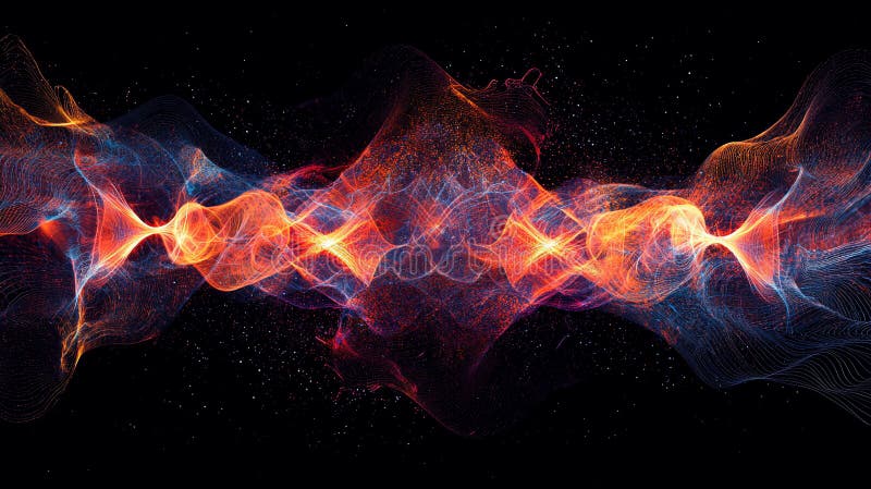 Colorful Vertical Light Bars Reflected on a Glossy Surface, Creating a ...