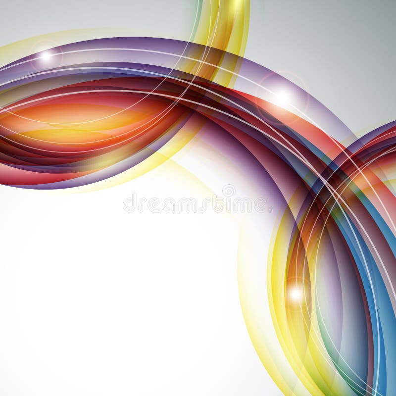 Colorful Vertical Vector Template with Swirls Stock Vector ...