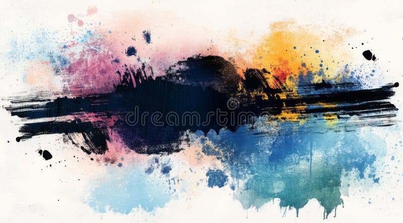 A Colorful and Vibrant Abstract Splash Design with Ample Copy Space for ...