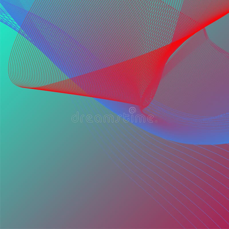 Colorful Vibrant 3d Wave Graphic Stock Vector - Illustration of ...