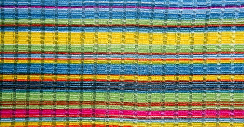Colorful Vibrant Fabric Color Lines Like Rainbow Stock Image - Image of ...