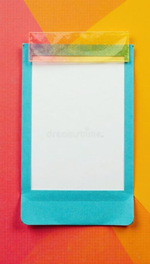 Colorful Vibrant Polaroid Frame, Bright and Fun , Mockup, Frame, Image ...