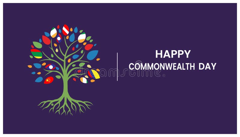 Happy Commonwealth Day - Vibrant Tree of Unity Stock Vector ...