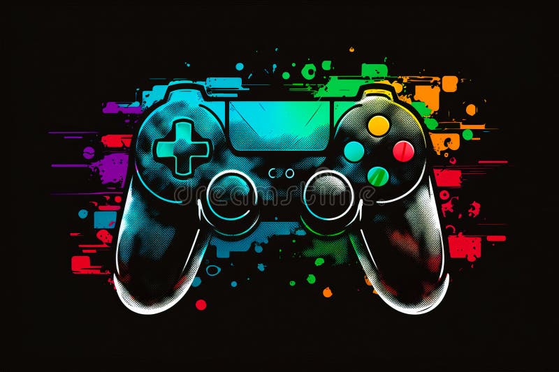 Video Game Controller Ai Stock Illustrations – 701 Video Game ...