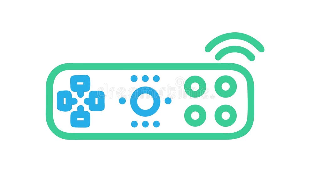Colorful Video Game Controller Icon, Representing Gaming Activity ...