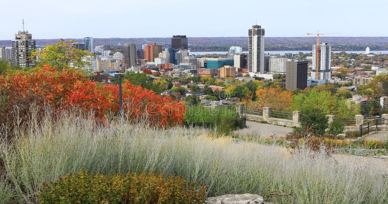 Colorful View of Hamilton, Canada in the Fall Stock Image - Image of ...